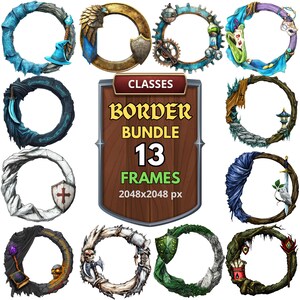 Dnd Class Border Frames for Tabletop Dungeons and Dragons RPG Roll20 ...