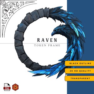 D&D Raven Queen Token Border for Dungeons and Dragons Tabletop RPG ...