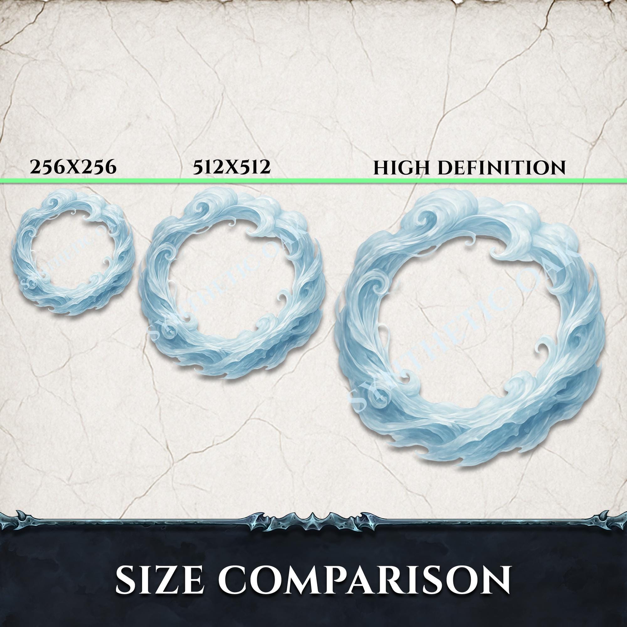 Air Elemental Token Border for Dnd Character Portraits (PNG Files ...