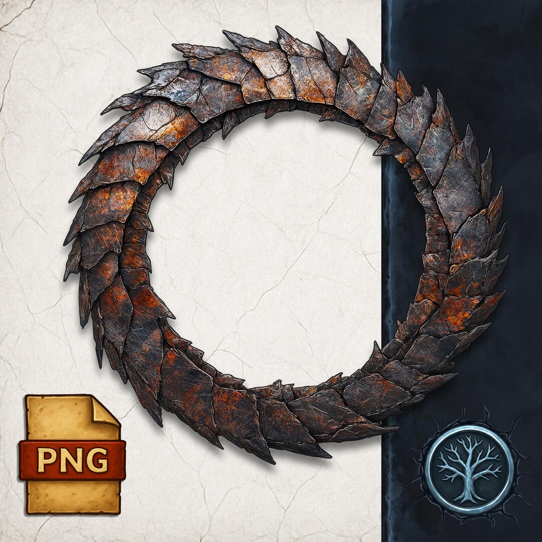 Dragonborn Token Border: Rust Dragon Frame for D&D (PNG) - Etsy Finland