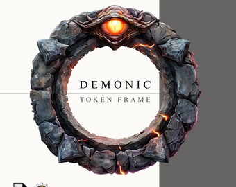 D&D Drow Token Border for Dungeons and Dragons Tabletop RPG Roll20 VTT Foundry and Dnd Dark Elf ...