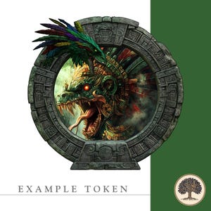 D&D Aztec Quetzalcoatl Token Border for Dungeons and Dragons Tabletop ...