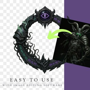 D&D Warlock Class Token Border for Dungeons and Dragons Tabletop RPG ...