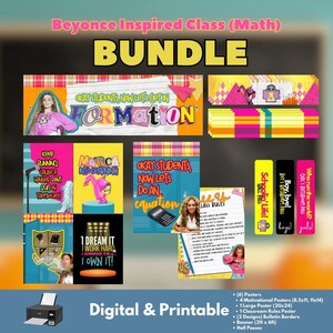 Beyoncé Inspired Math Classroom Decor Bundle (DIGITAL and PRINTABLE) - Etsy
