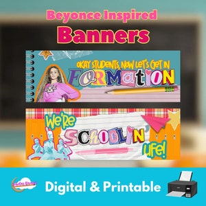 Beyoncé Inspired Classroom Banners (DIGITAL and PRINTABLE) - Etsy