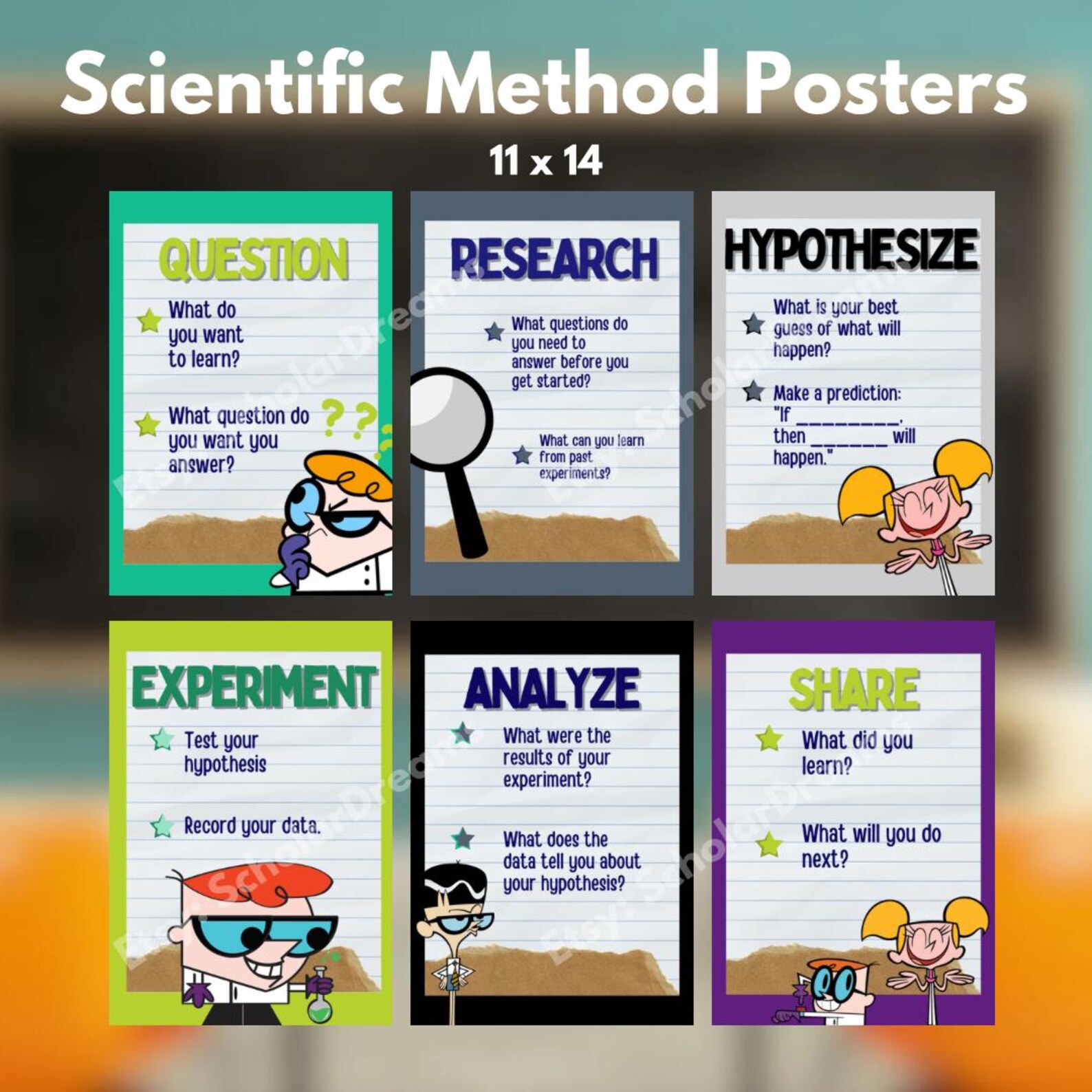 Dexter’s Laboratory Math and Science Classroom Decor Mega Bundle ...