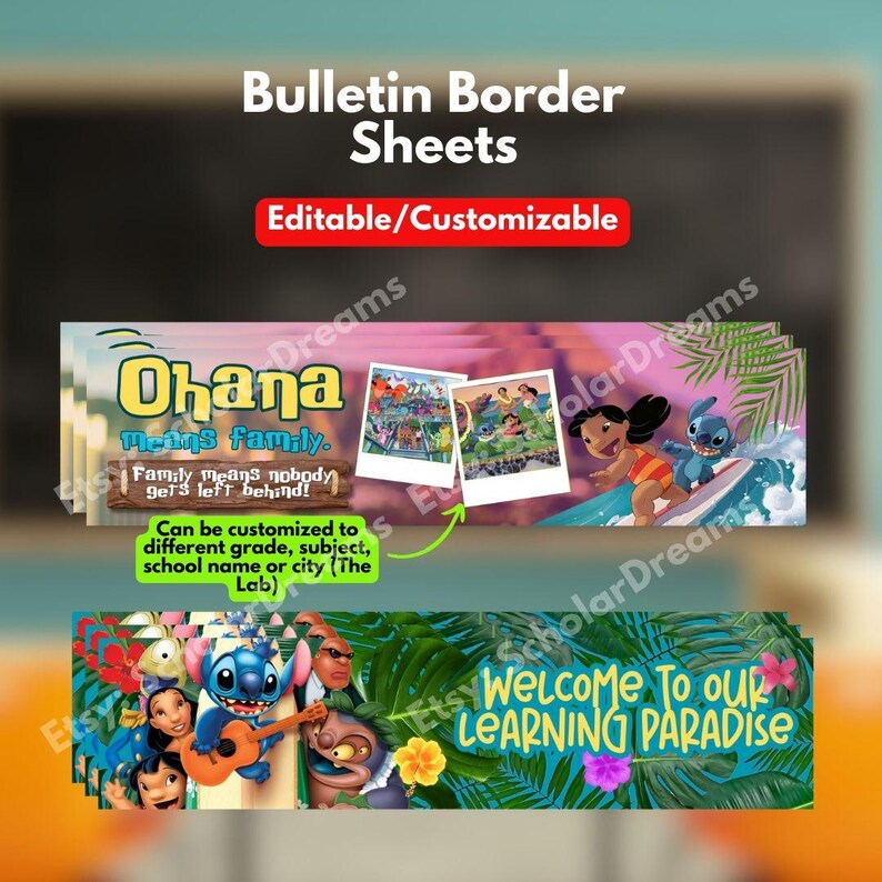 Lilo & Stitch Tropical Classroom Bundle - Etsy