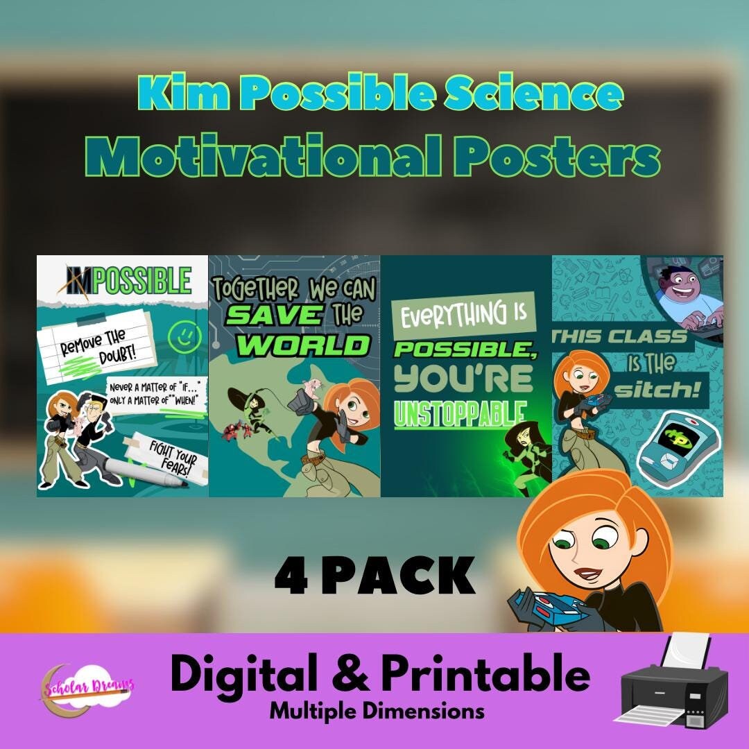 Kim Possible Motivational Posters - Etsy