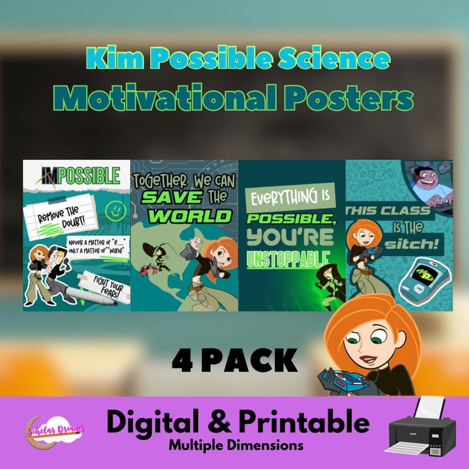 Kim Possible Motivational Posters - Etsy