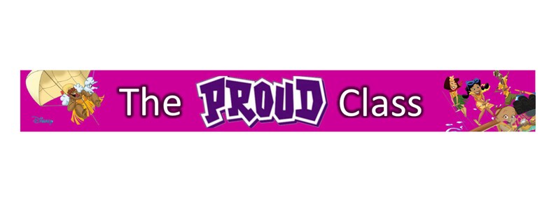 The Proud Family Classroom Border DIGITAL - Etsy