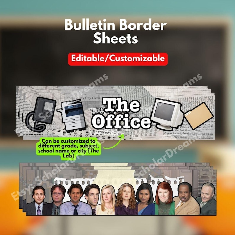The Office Inspired Customizable Classroom Bundle (EDITABLE, DIGITAL ...
