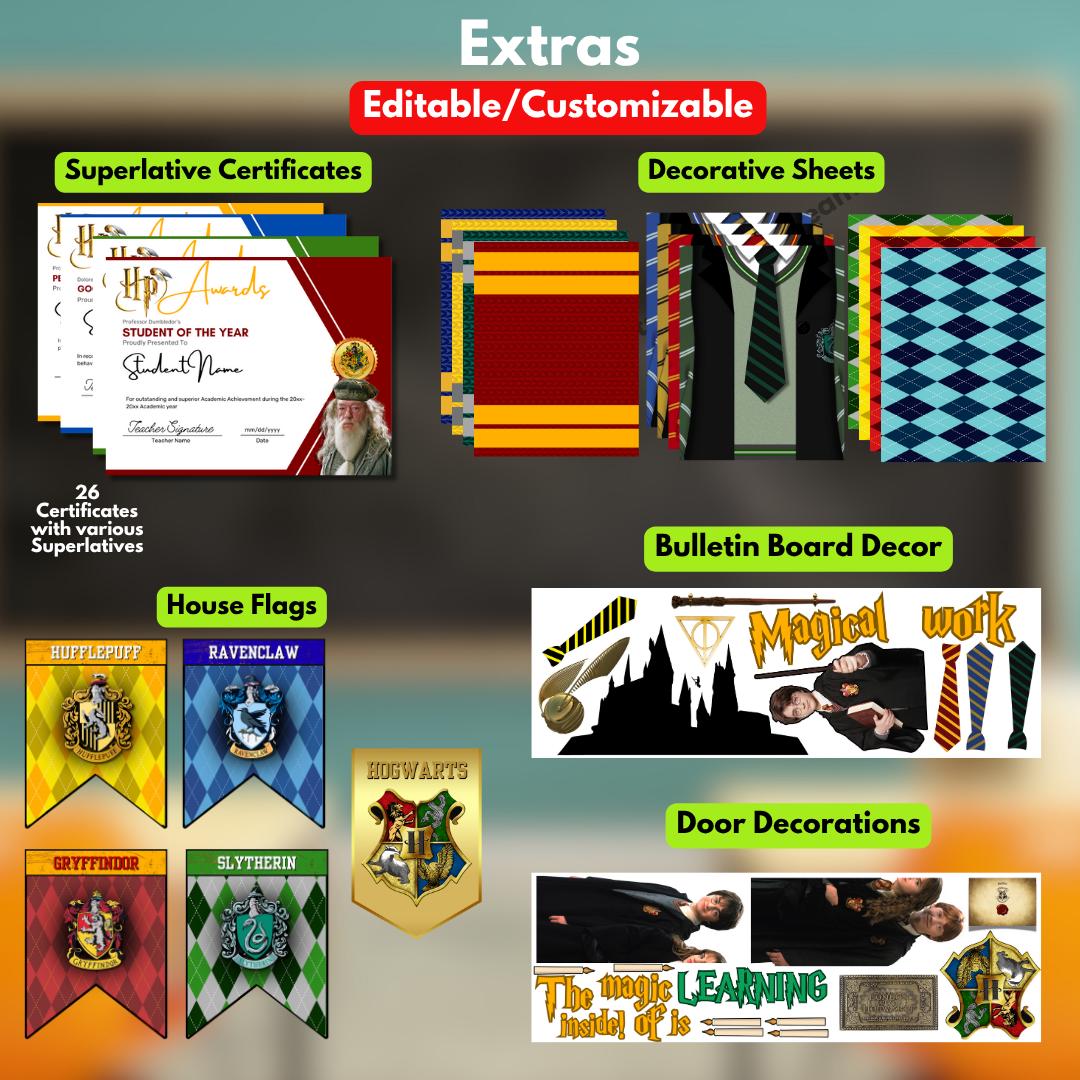 Hogwarts Magical Ultimate Classroom Bundle (editable) - Etsy