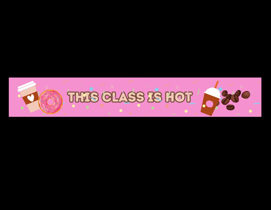 Dunkin Donuts Bulletin Border digital - Etsy