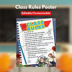 Toy Story Editable Super Classroom Bundle With Letters and Numbers! - Etsy