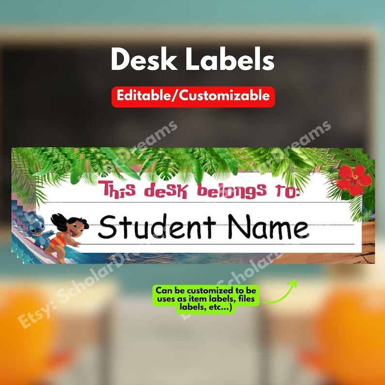 Lilo & Stitch Tropical Classroom Bundle - Etsy