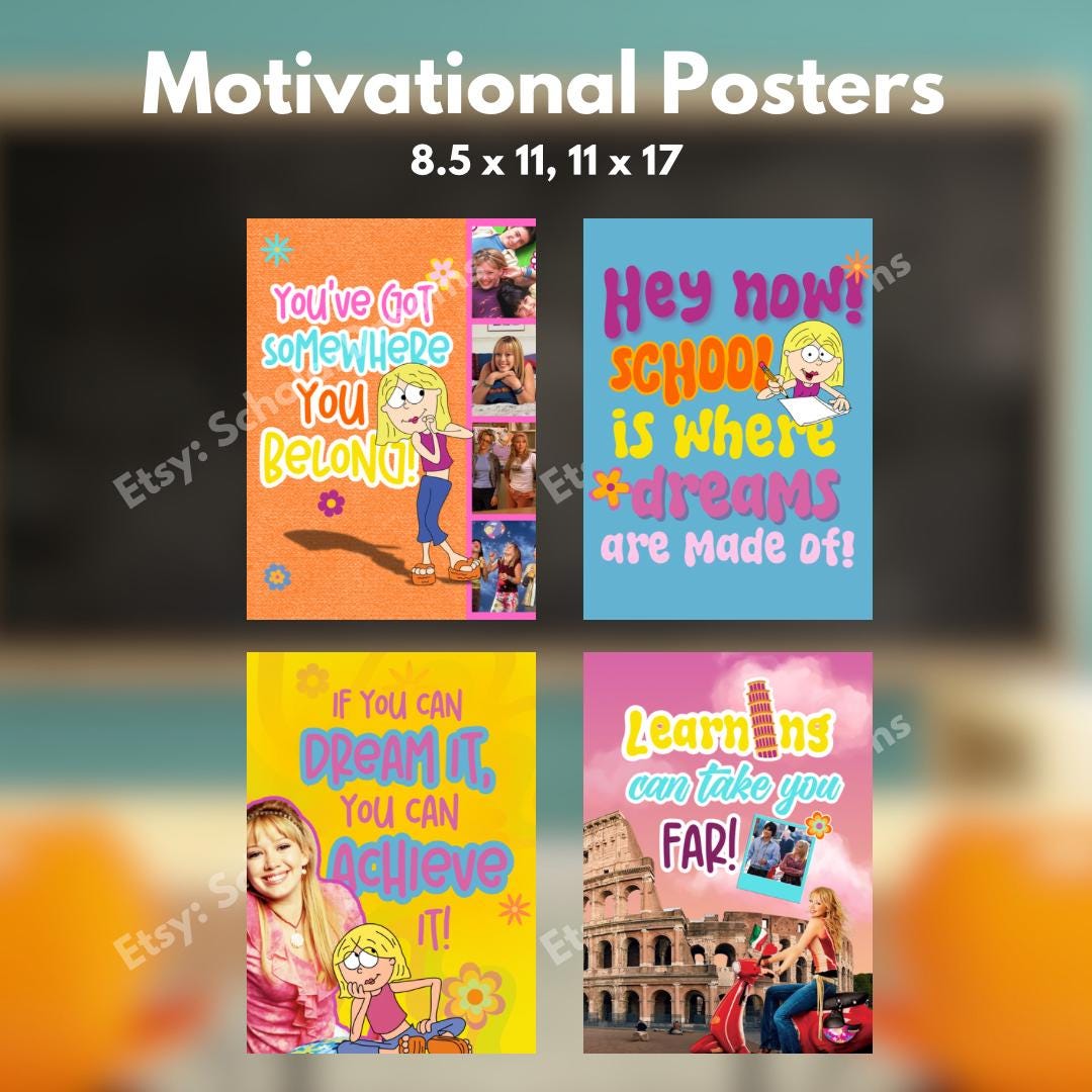 Lizzie Mcguire Inspired Classroom Decor Bundle (DIGITAL and Printable ...
