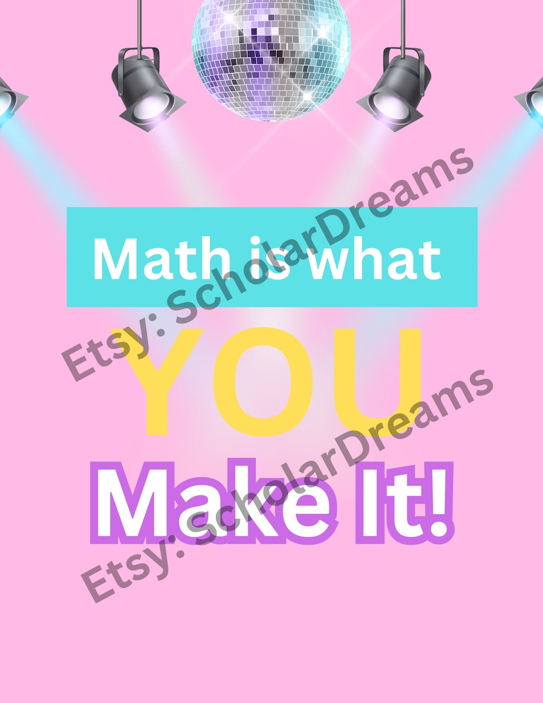 Hannah Montana Inspired Math Motivational Poster - Etsy