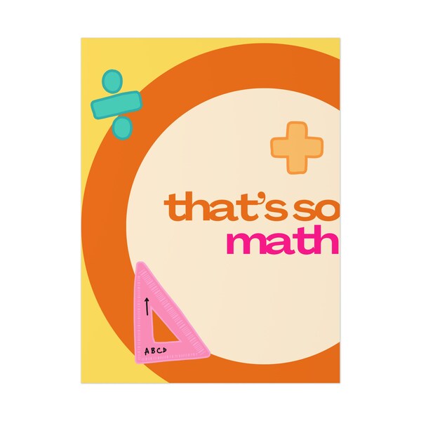 Math Poster - Etsy