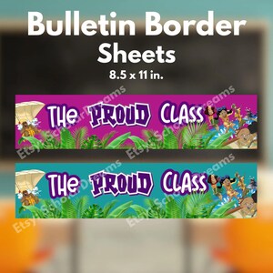 The Proud Family Classroom Border (DIGITAL & PRINTABLE) - Etsy