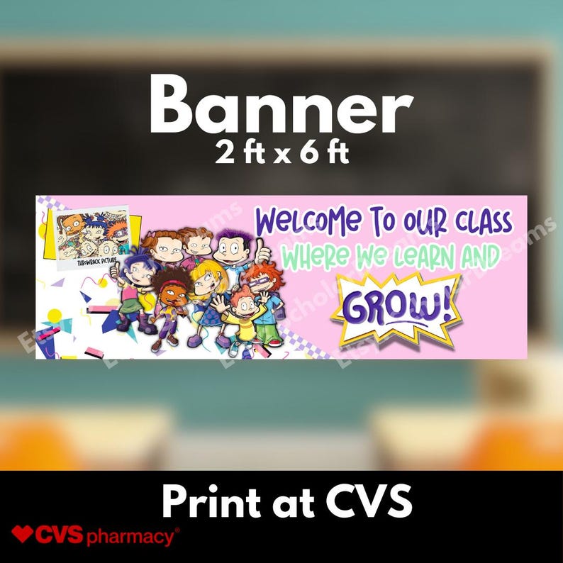 Rugrats (90's Aesthetic) Classroom Decor Bundle (DIGITAL and PRINTABLE ...