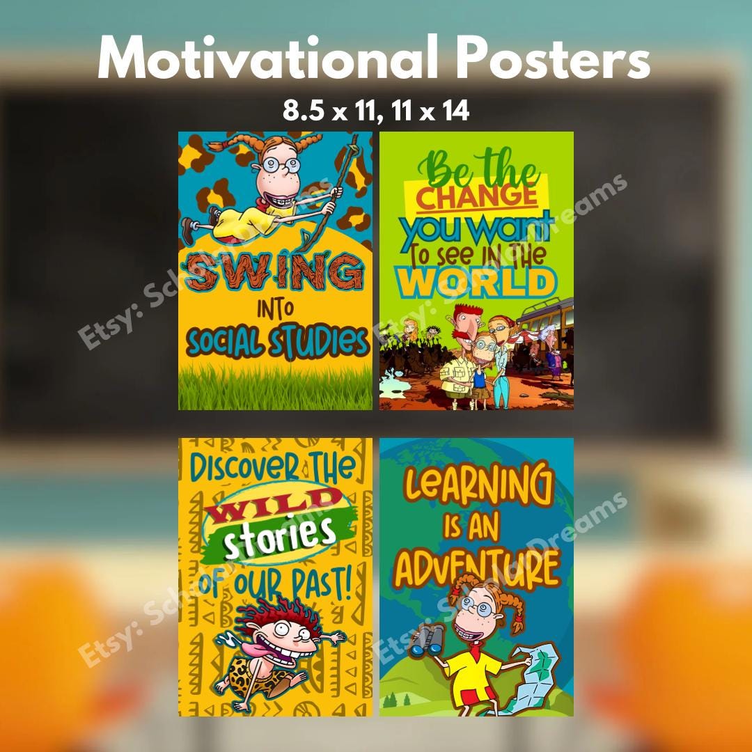 The Wild Thornberry’s Social Studies Classroom Motivational Posters (4 ...