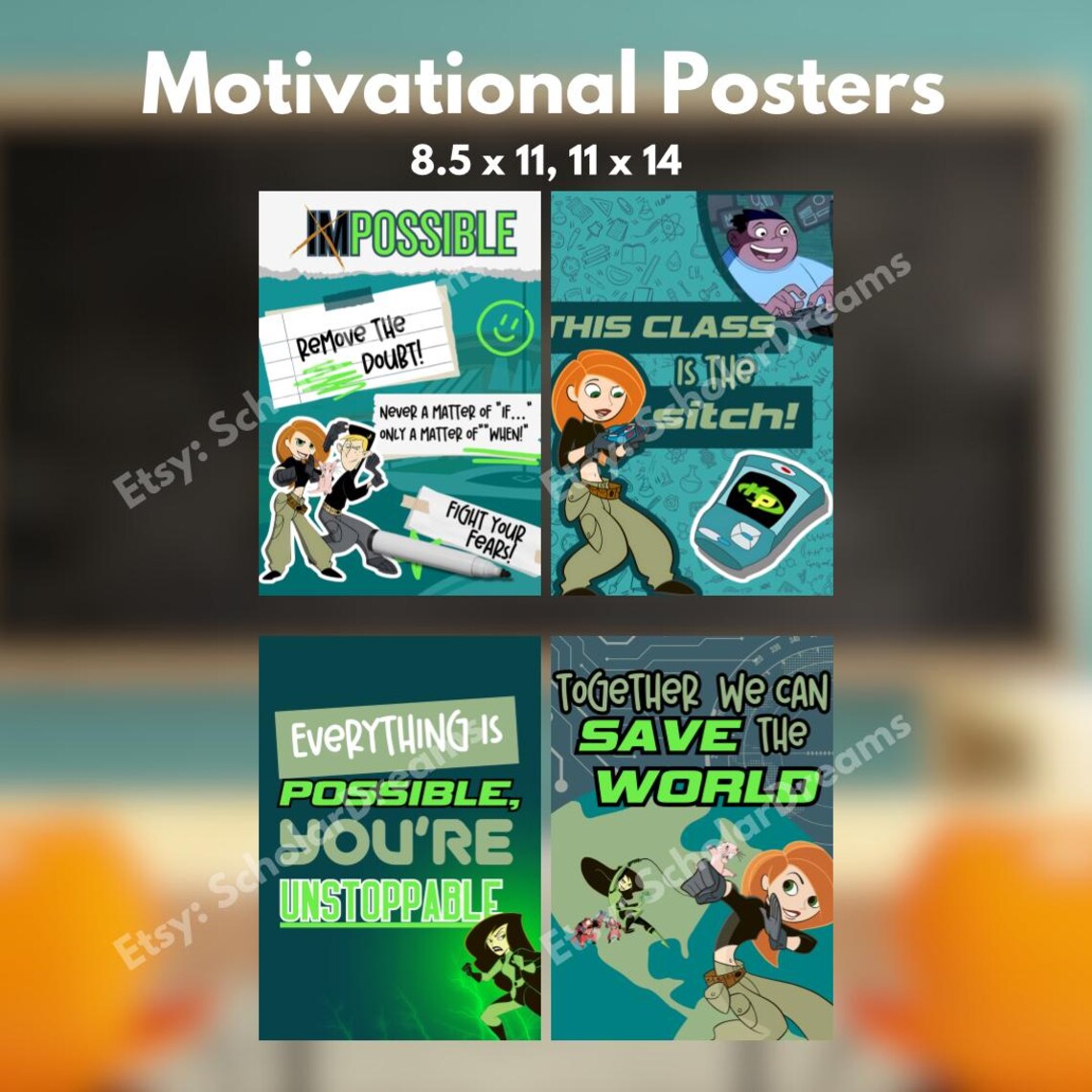 Kim Possible Motivational Posters - Etsy