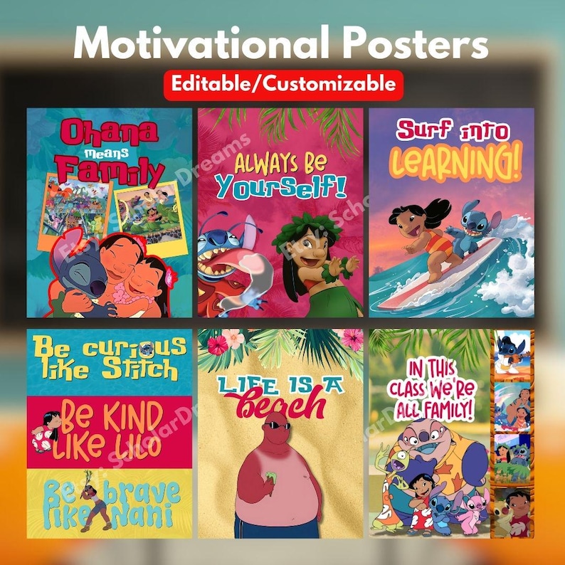 Lilo & Stitch Tropical Classroom Bundle - Etsy