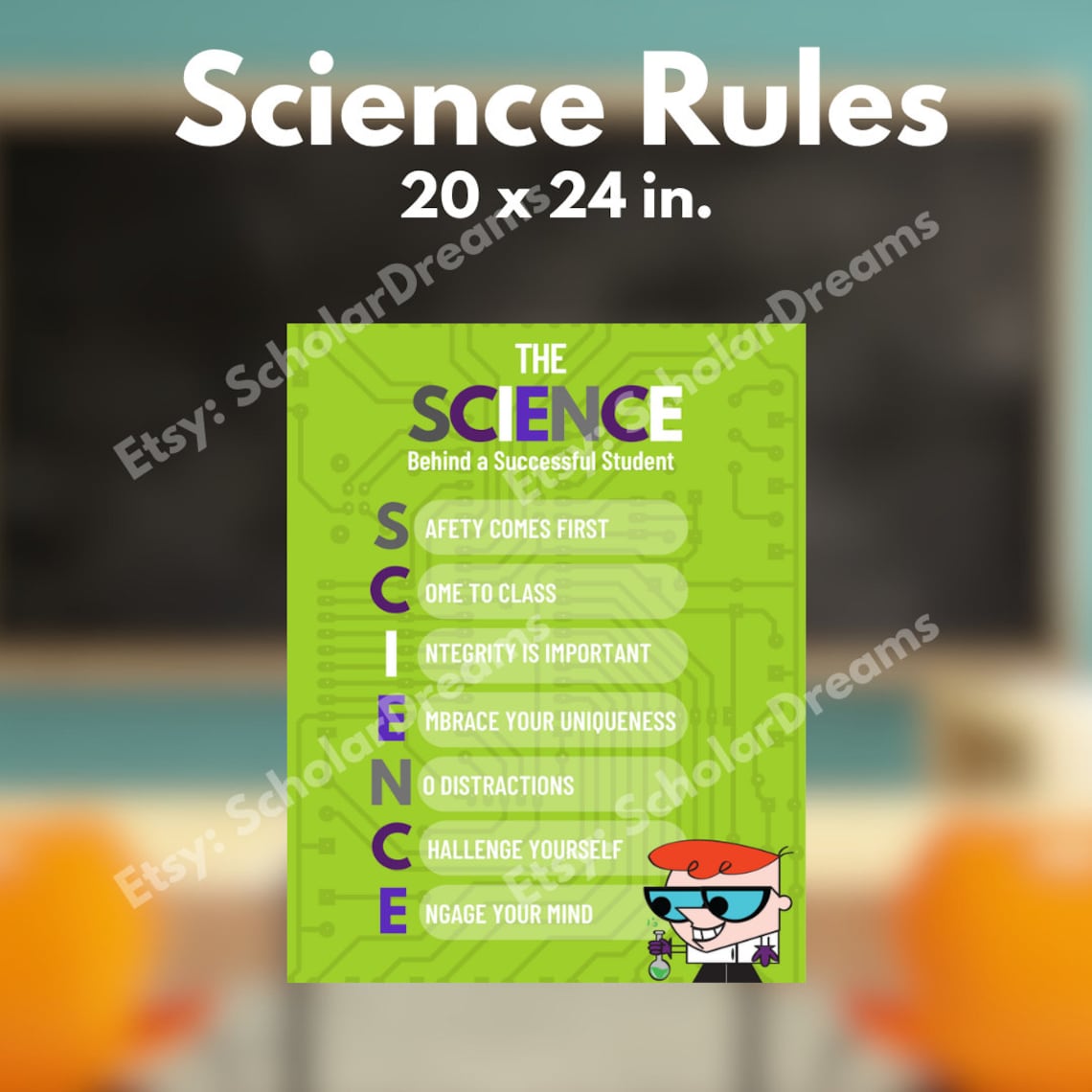 Dexter’s Laboratory Classroom Decor Bundle (DIGITAL and PRINTABLE) - Etsy