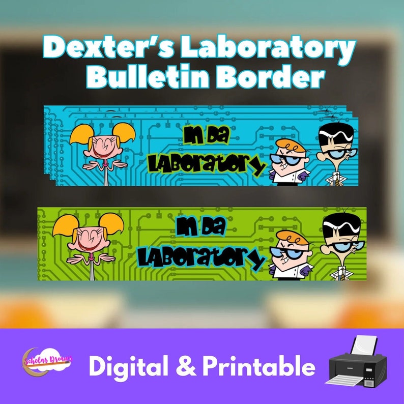 Dexter’s Laboratory Classroom Bulletin Border - Etsy