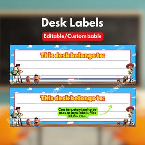 Toy Story Editable Super Classroom Bundle With Letters and Numbers! - Etsy