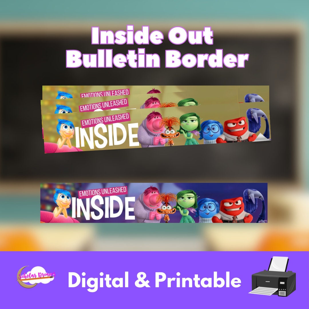 Inside Out Bulletin Border - Etsy