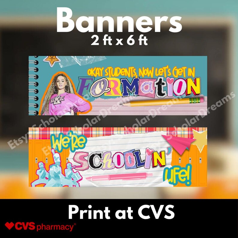 Beyoncé Inspired Classroom Banners (DIGITAL and PRINTABLE) - Etsy