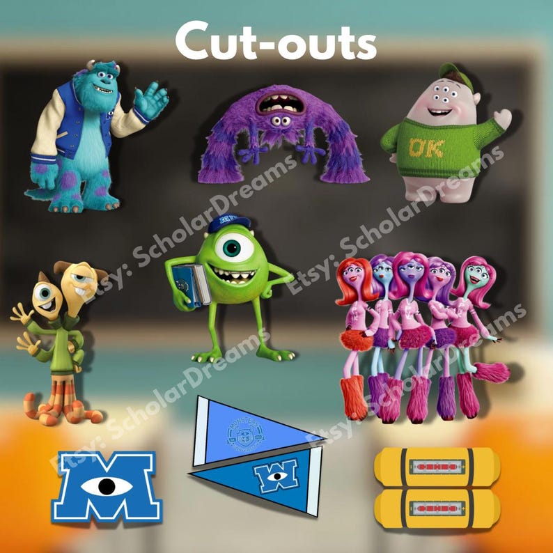 Monstrous University Ultimate Classroom Bundle (editable) - Etsy