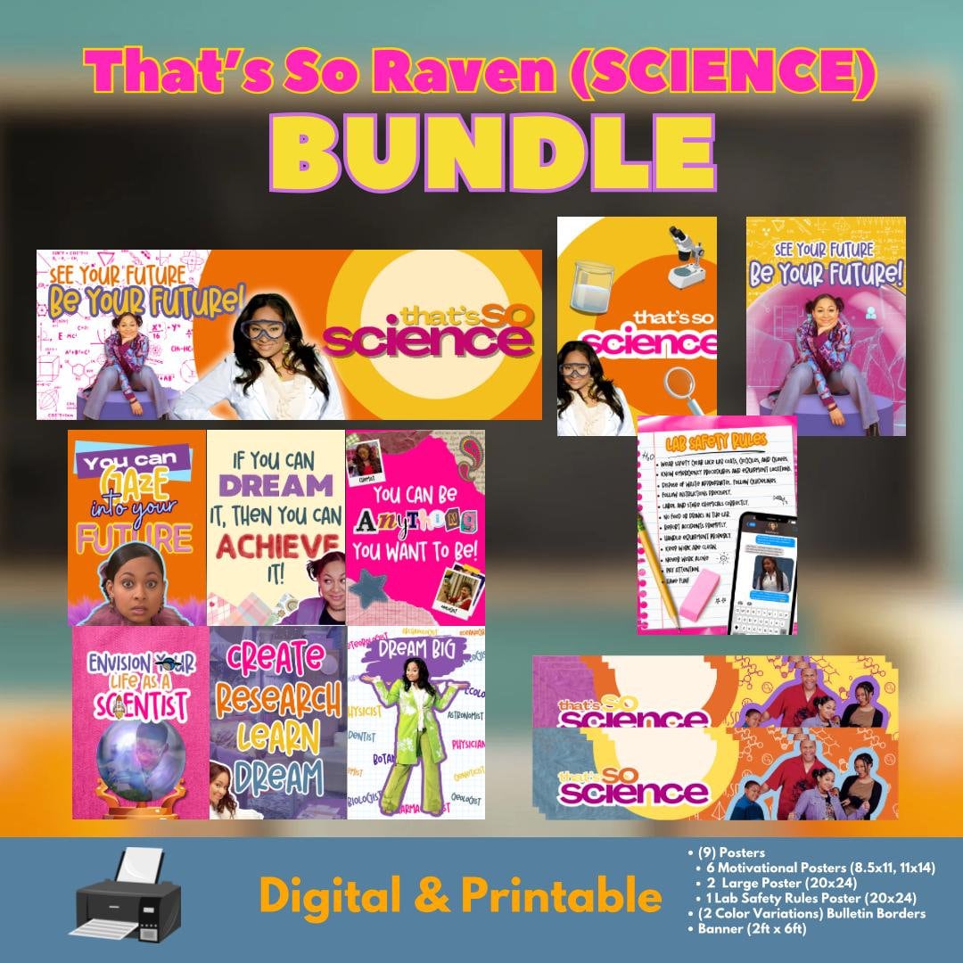 That’s so Raven (SCIENCE) Classroom Bundle (DIGITAL and PRINTABLE) - Etsy