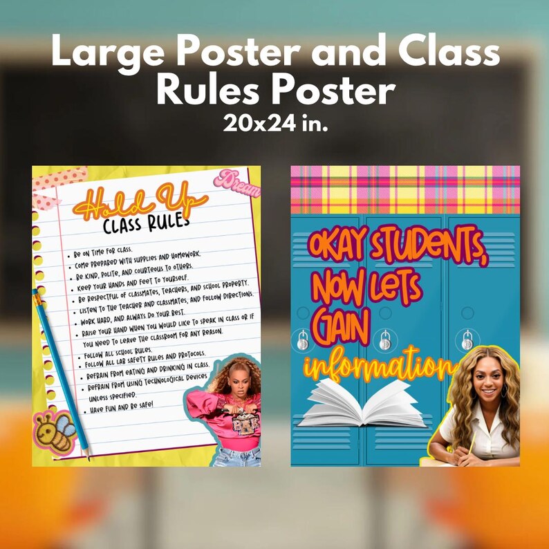 Beyoncé Inspired Reading Classroom Decor Bundle (DIGITAL and PRINTABLE ...