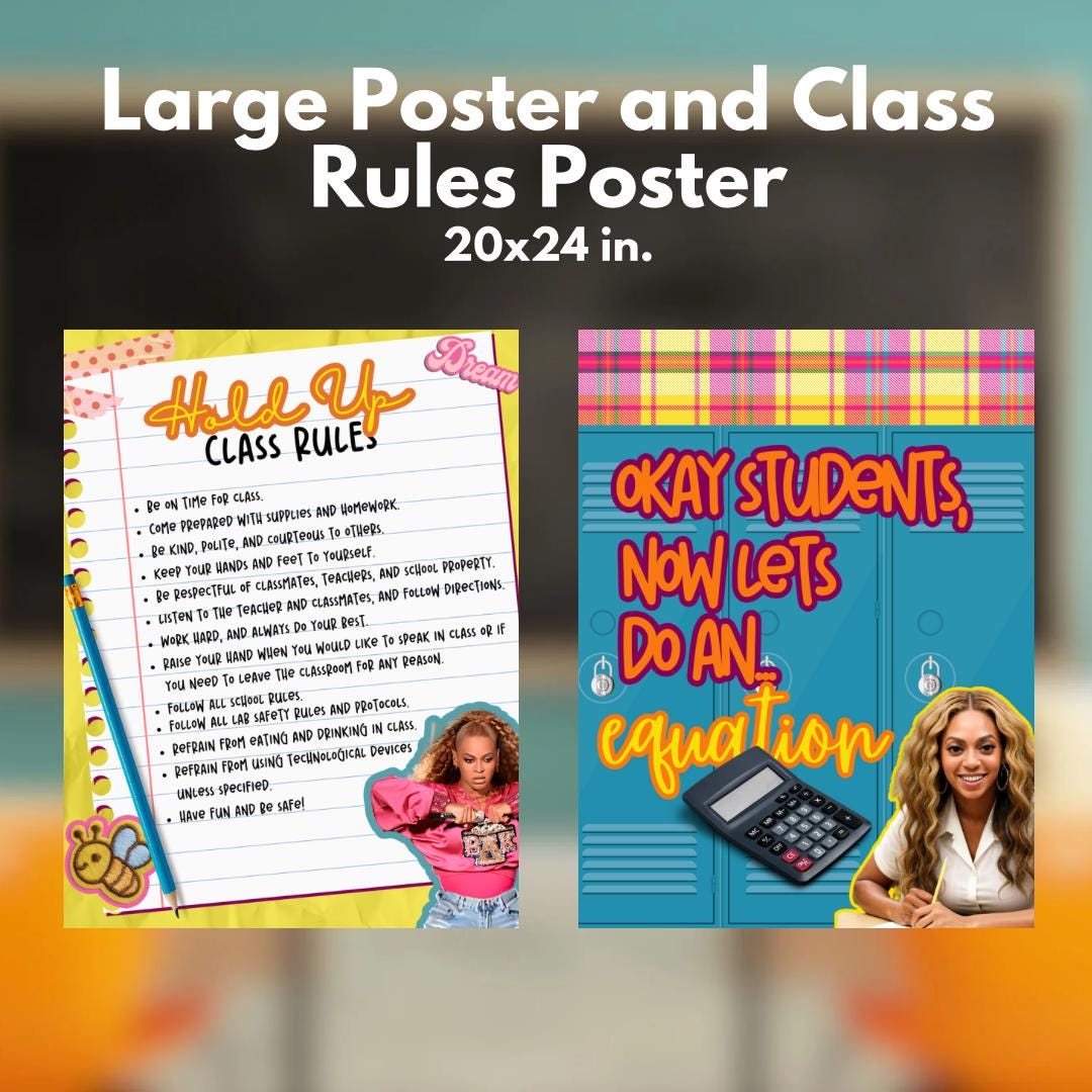 Beyoncé Inspired Math Classroom Decor Bundle (DIGITAL and PRINTABLE) - Etsy