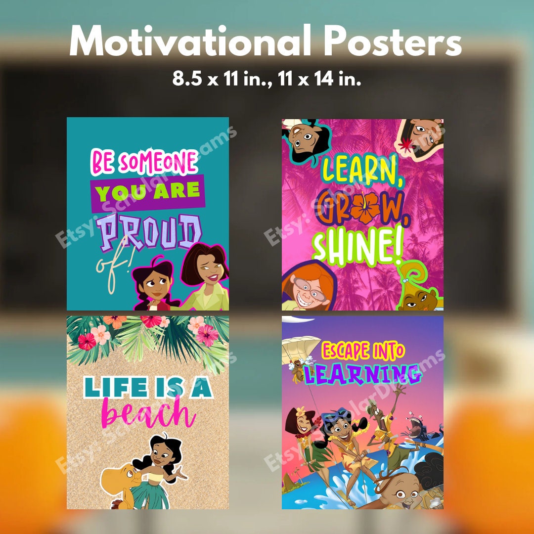 The Proud Family Class Posters (4 Pack) (digital & Printable) - Etsy