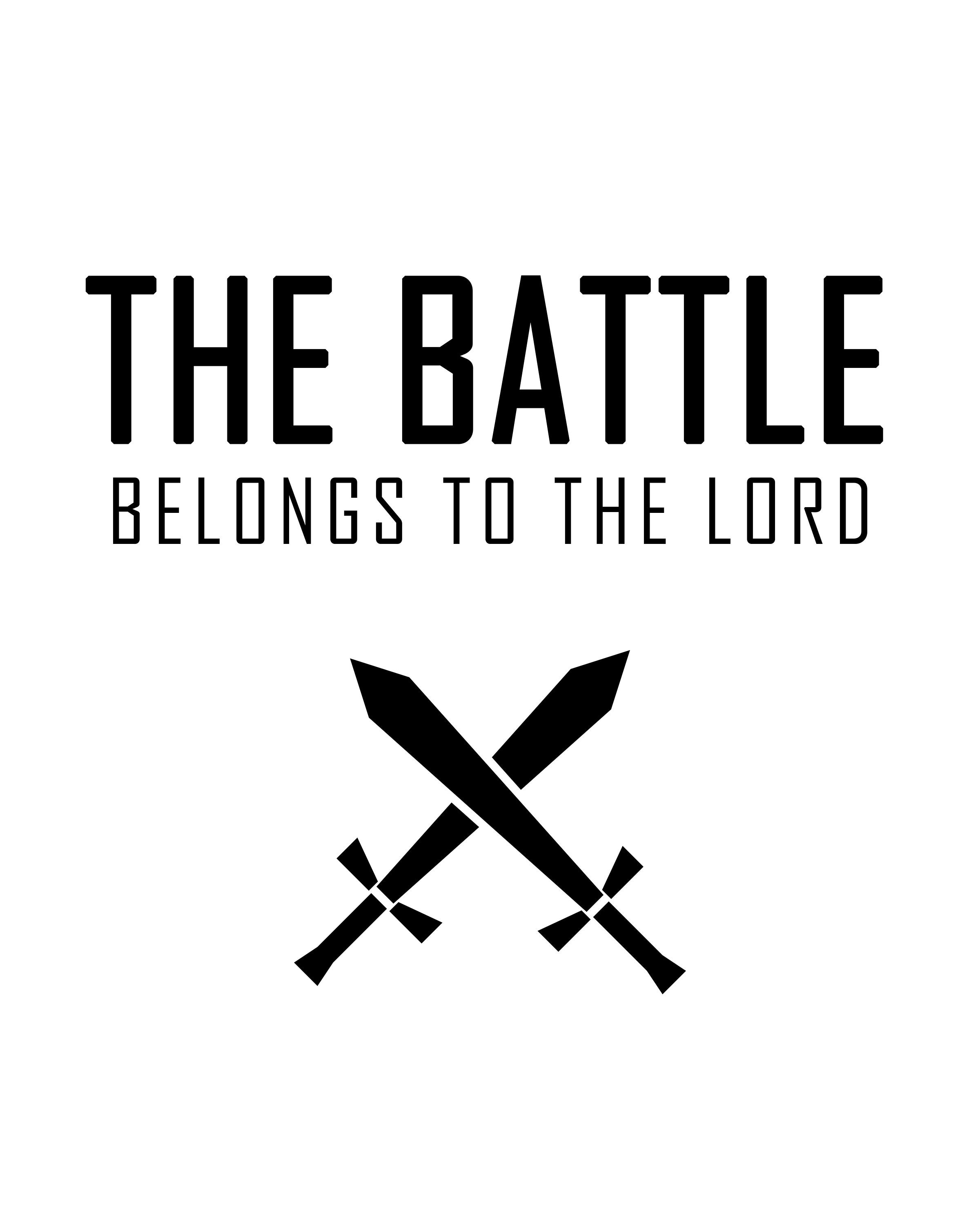 The BATTLE BELONGS to the LORD, Digital Print, Bible Verse, Scripture ...