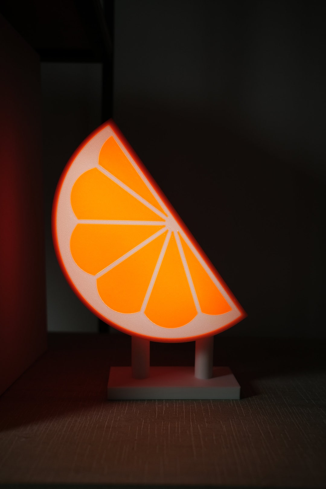Zesty Orange Slice Lightbox Orange Night Light Dopamine Decor Office ...