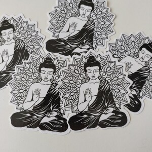 Buddha Stickers, Vinyl Sticker Buddha, Buddha Water Bottle Sticker ...