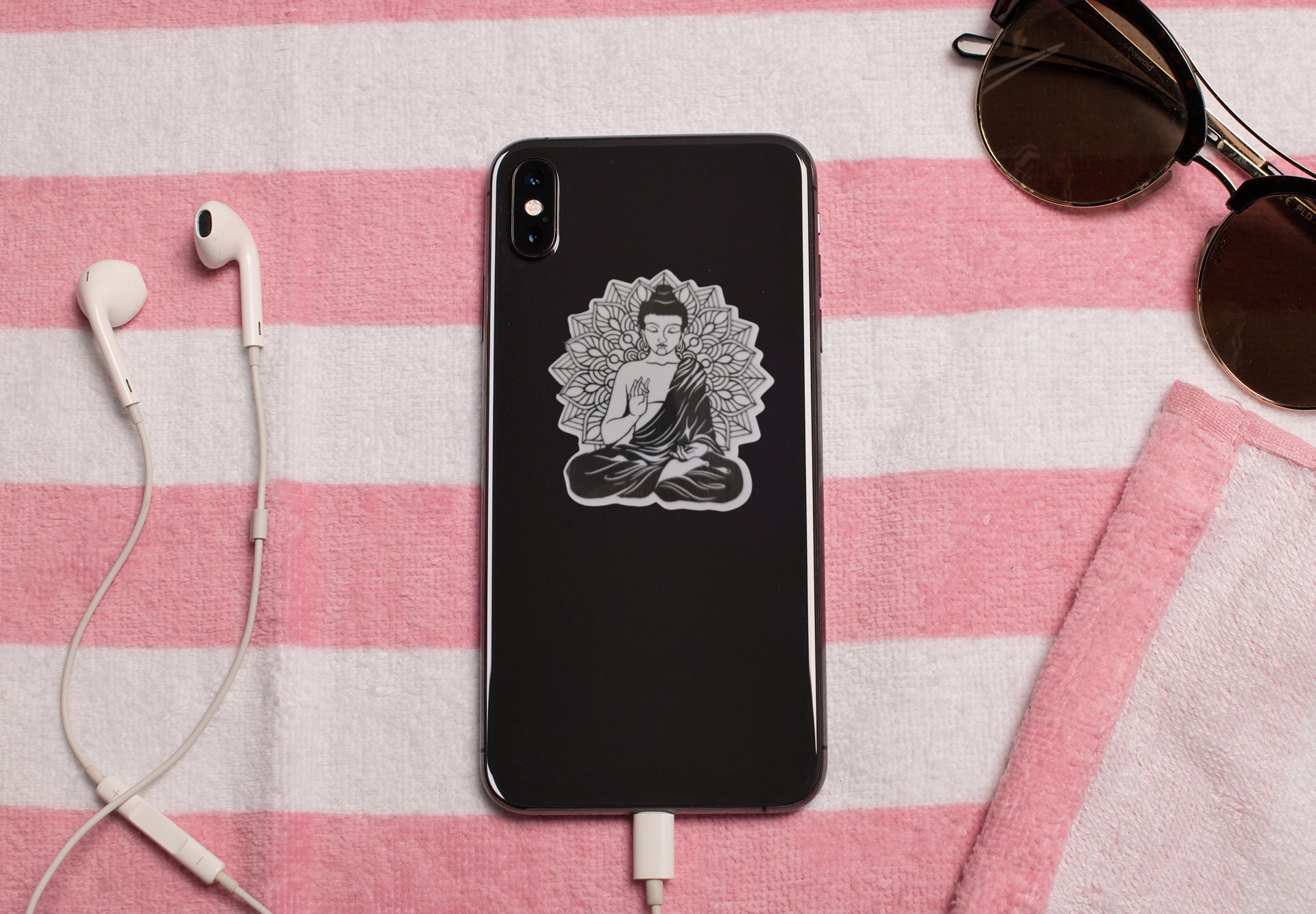 Buddha Stickers, Vinyl Sticker Buddha, Buddha Water Bottle Sticker ...