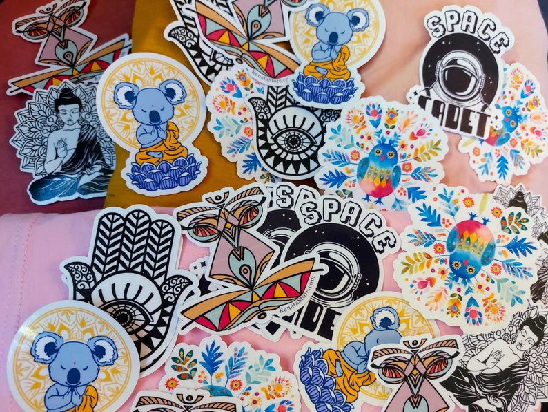 Buddha Stickers, Vinyl Sticker Buddha, Buddha Water Bottle Sticker ...