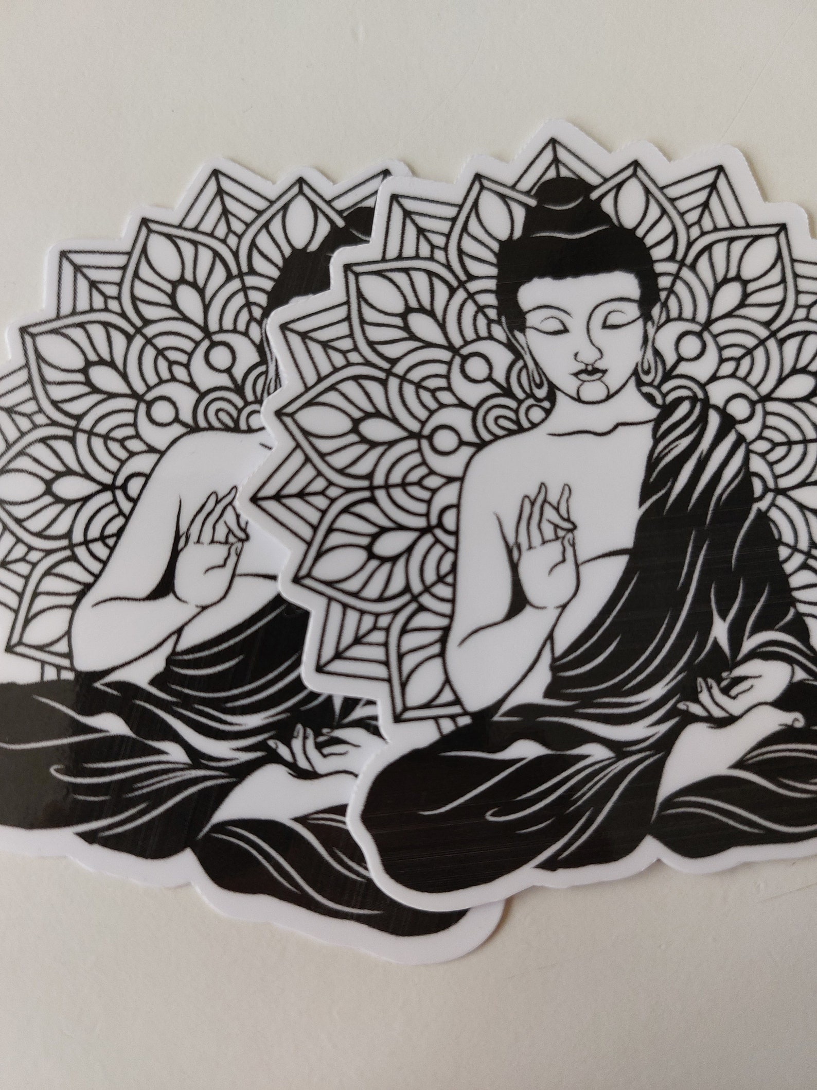 Buddha Stickers, Vinyl Sticker Buddha, Buddha Water Bottle Sticker ...