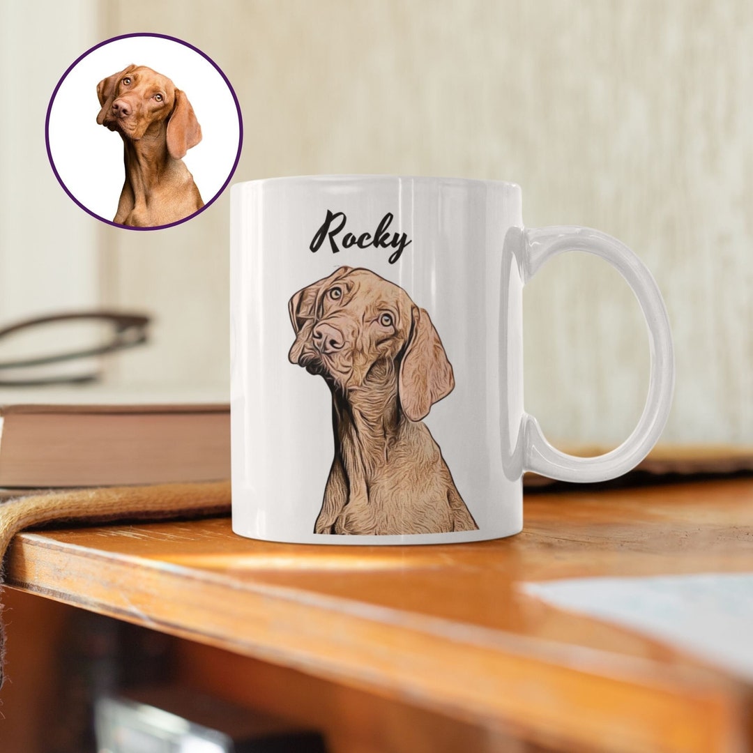 Custom Pet Mug Using Pet Photo, Dog Photo Coffee Mug, Dog Lover Mug ...