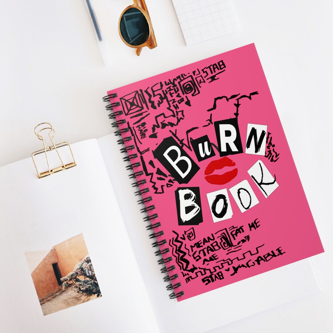 Burn Book Mean Girls Spiral Notebook Ruled Line - Etsy