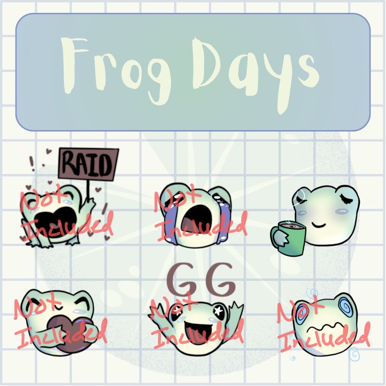 ONLY SIP EMOTE Frog Days Twitch Discord Green Chibi Cute Emoji Emote ...