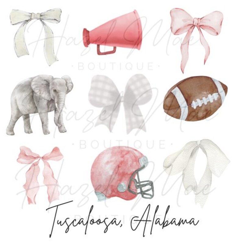 Alabama Bow Aesthetic - Etsy