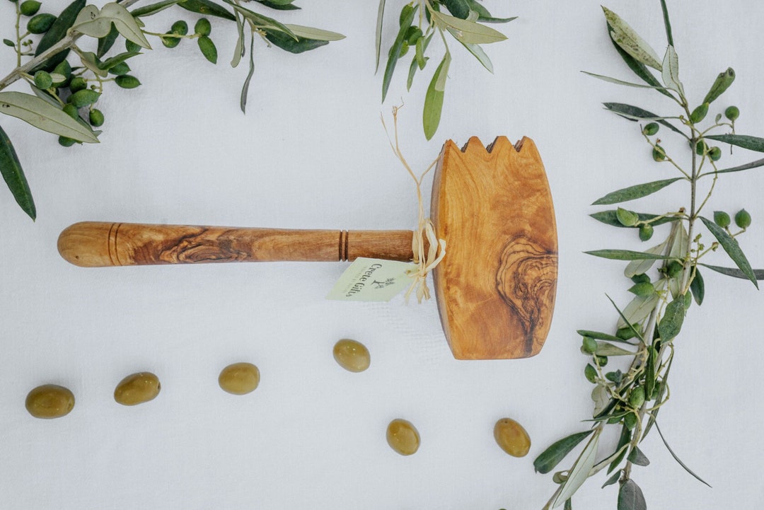 Wooden Meat Tenderizer, Olive Wood Meat Tenderizer, Handmade Olive Wood ...