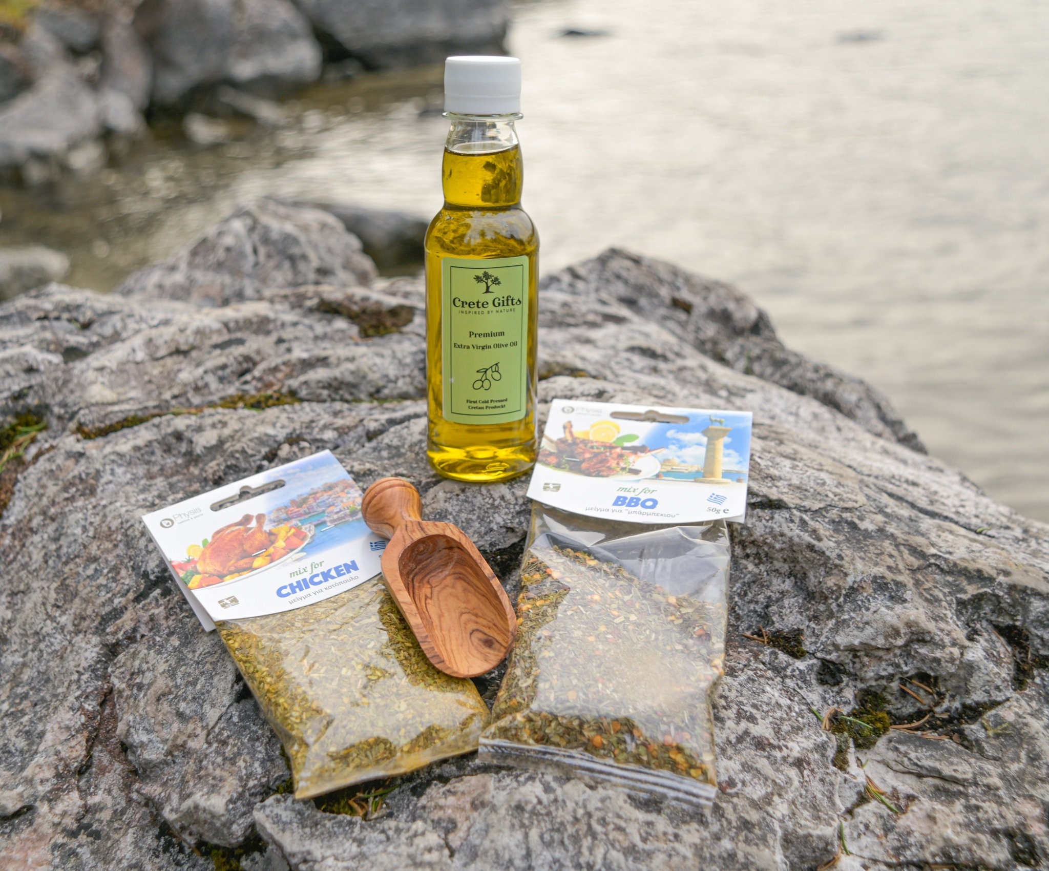 Greek Spices Gift Set, Greek Olive Oil, Greek Herbs Goodies, Spices ...