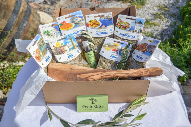 Greek Spices Gift Box, Gourmet Gift Box, Organic Food Gift Set, Mother ...